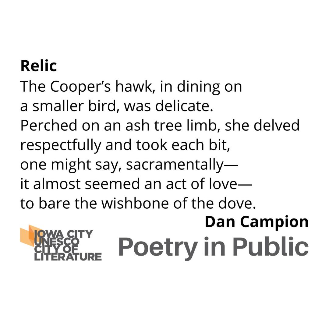 2022 Poems Selected and Displayed throughout the Community - Iowa City ...